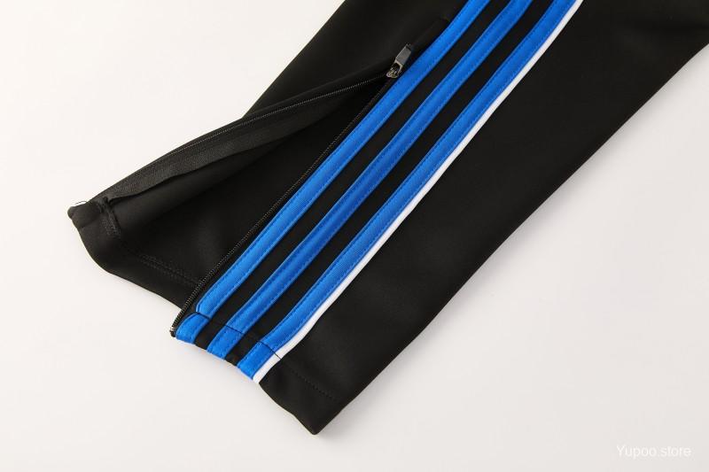2026/27 Adidas Originals Black & Royal Blue Full Zipper Jacket ...